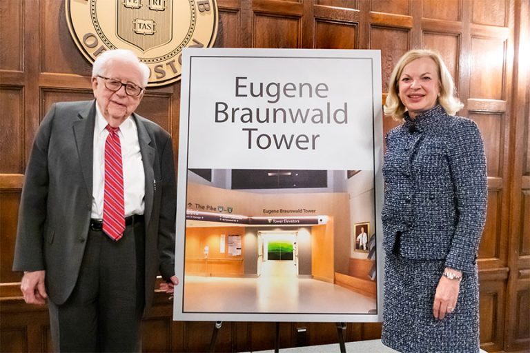Tower Dedicated in Honor of Eugene Braunwald, MD - Brigham Bulletin