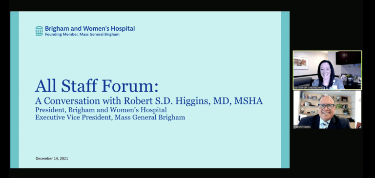 Virtual Forum for All Staff: Welcoming Brigham President, Robert ...